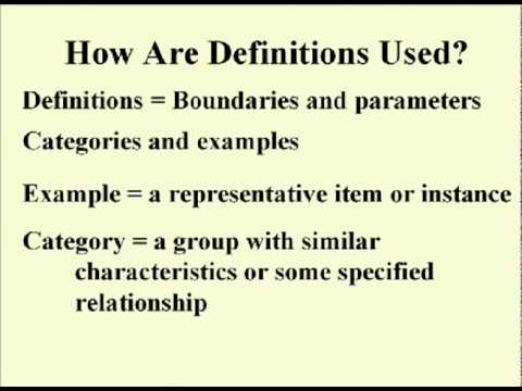 ENG 352 Technical Writing - 13 - Definition Valid Good