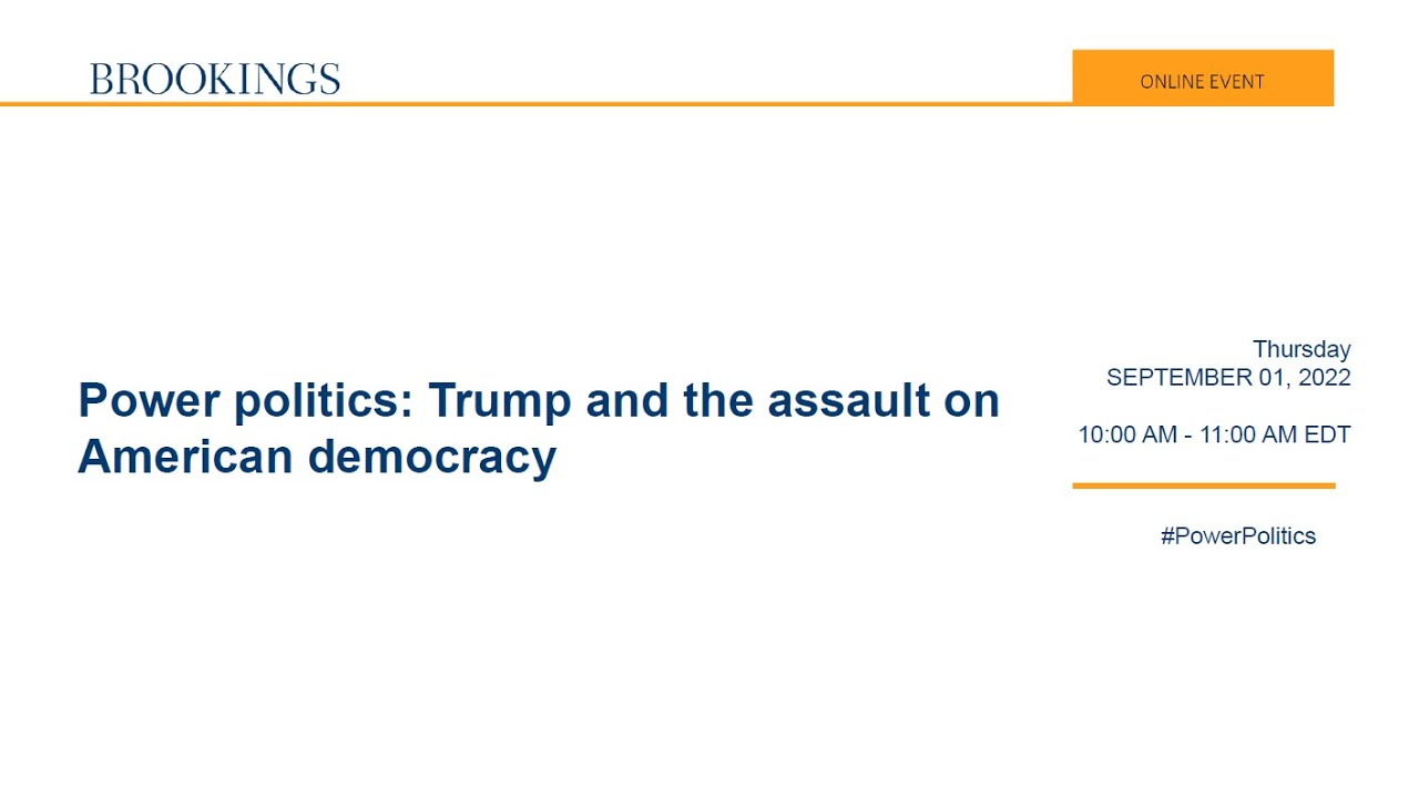 Power politics: Trump and the assault on American democracy