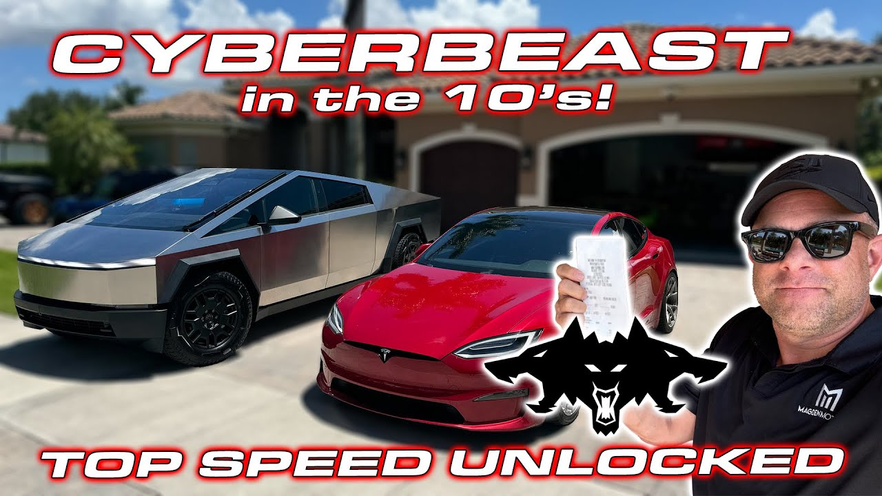 Tesla Cybertruck Cyberbeast With Beast Mode Engaged Breaks Quarter-Mile ...