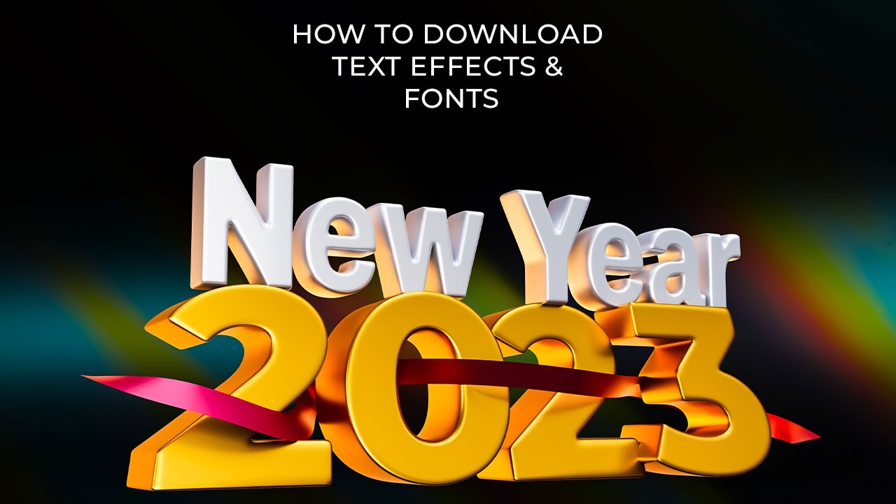 How to download text effects (PSD files) and fonts from freepik