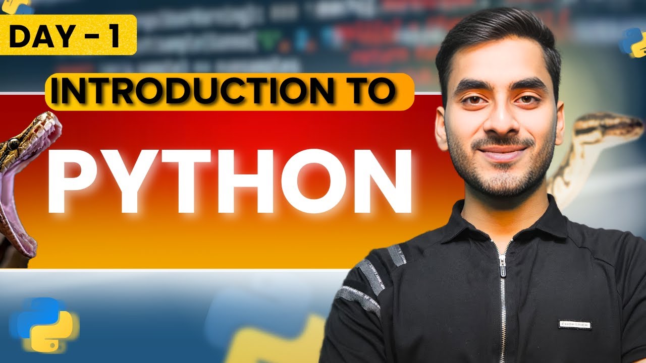Introduction to Python | First Python Program Tutorial | Day 1