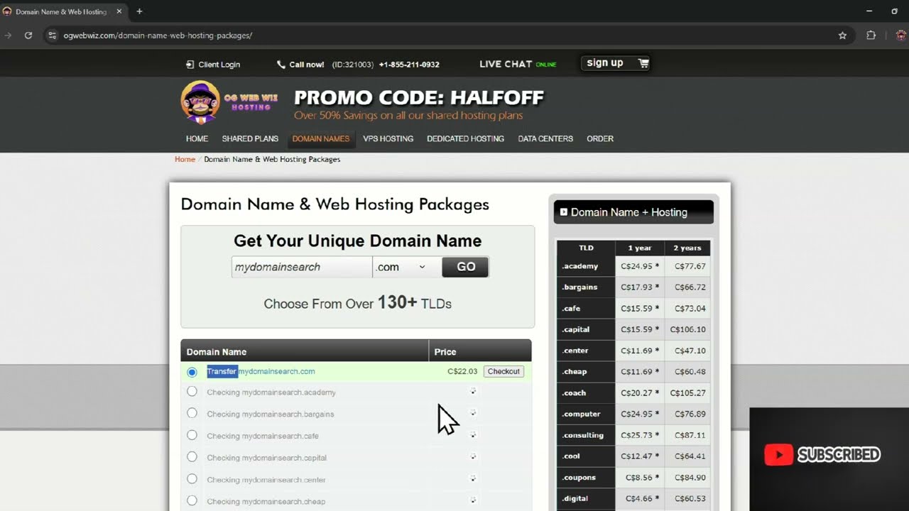 How to Search for a Domain: Step-by-Step Tutorial | OGWebWiz.com”