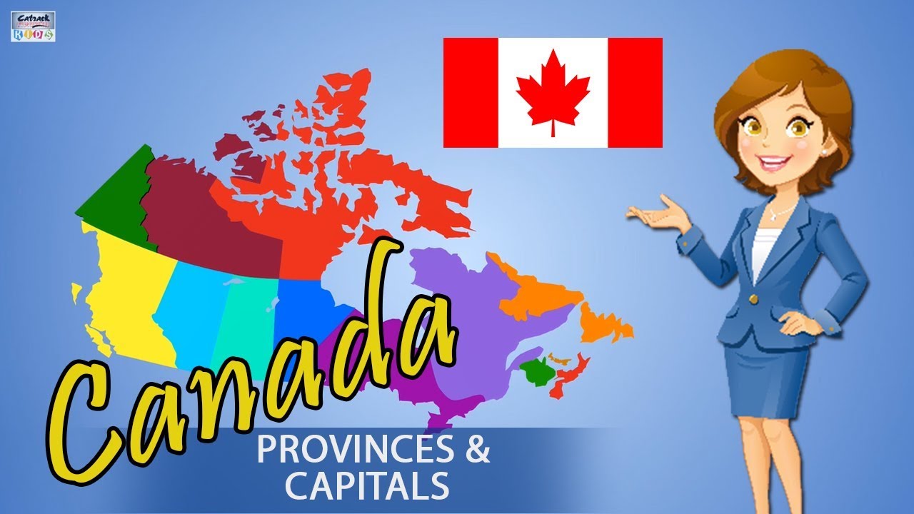 Learn Canada Provinces And Capitals | Canada Country Map | Territories Of Canada #catrackkidstv