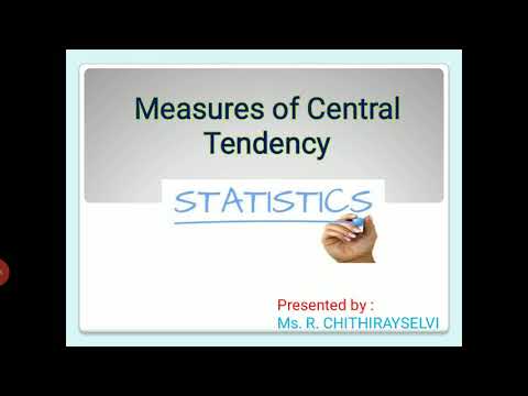 Statistics | Measures of central tendency | arithmetic mean || Tamil
