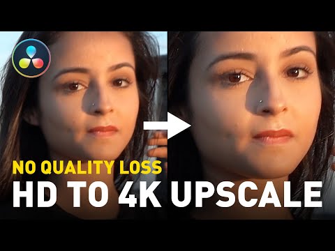 How to Upscale 1080p Footage to 4K | DaVinci Resolve | Super Scale | Hinglish