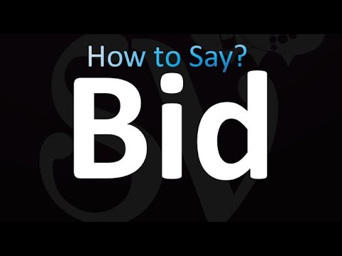 How to Pronounce Bid (Correctly!)