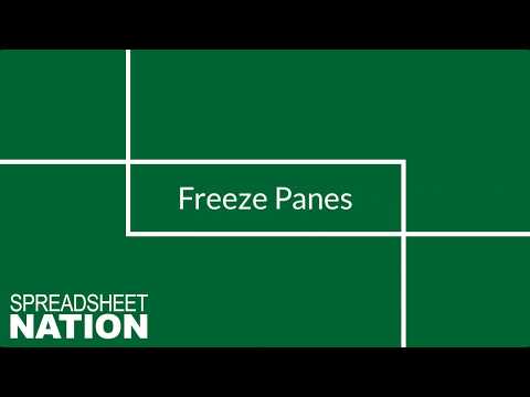 Freeze Panes in Excel and Google Sheets