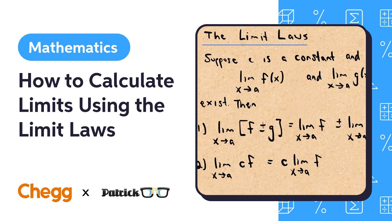How to Calculate Limits Using the Limit Laws Ft. PatrickJMT | Calculus 1