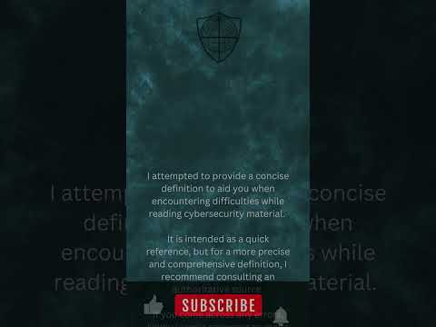 Classification, Cybersecurity Mini Dictionary #shorts