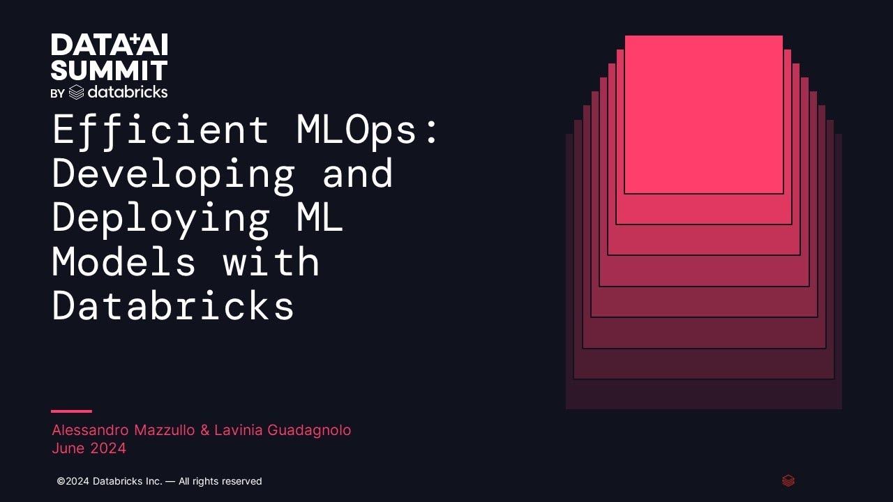 Efficient MLOps: Developing and Deploying ML Models with Databricks