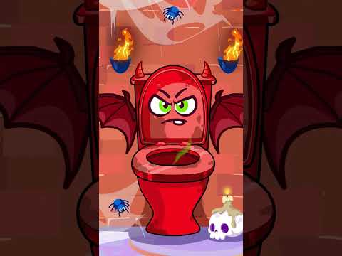 Time for potty training fun! Which restroom to choose? #short #animation