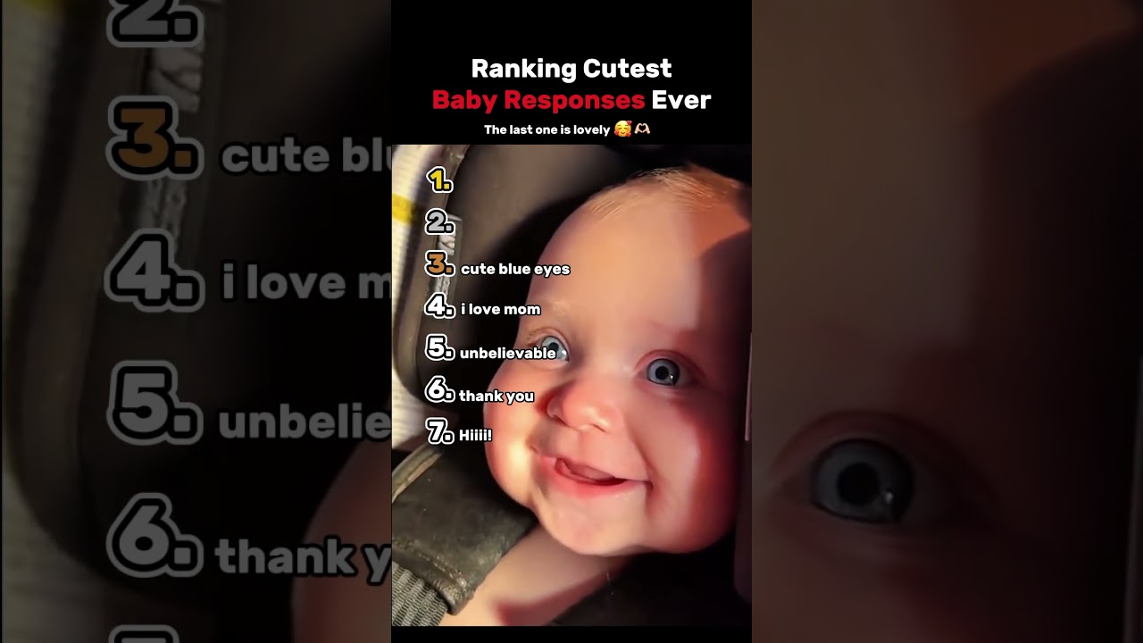 Ranking The Top 5 Cutest Baby Responses Ever