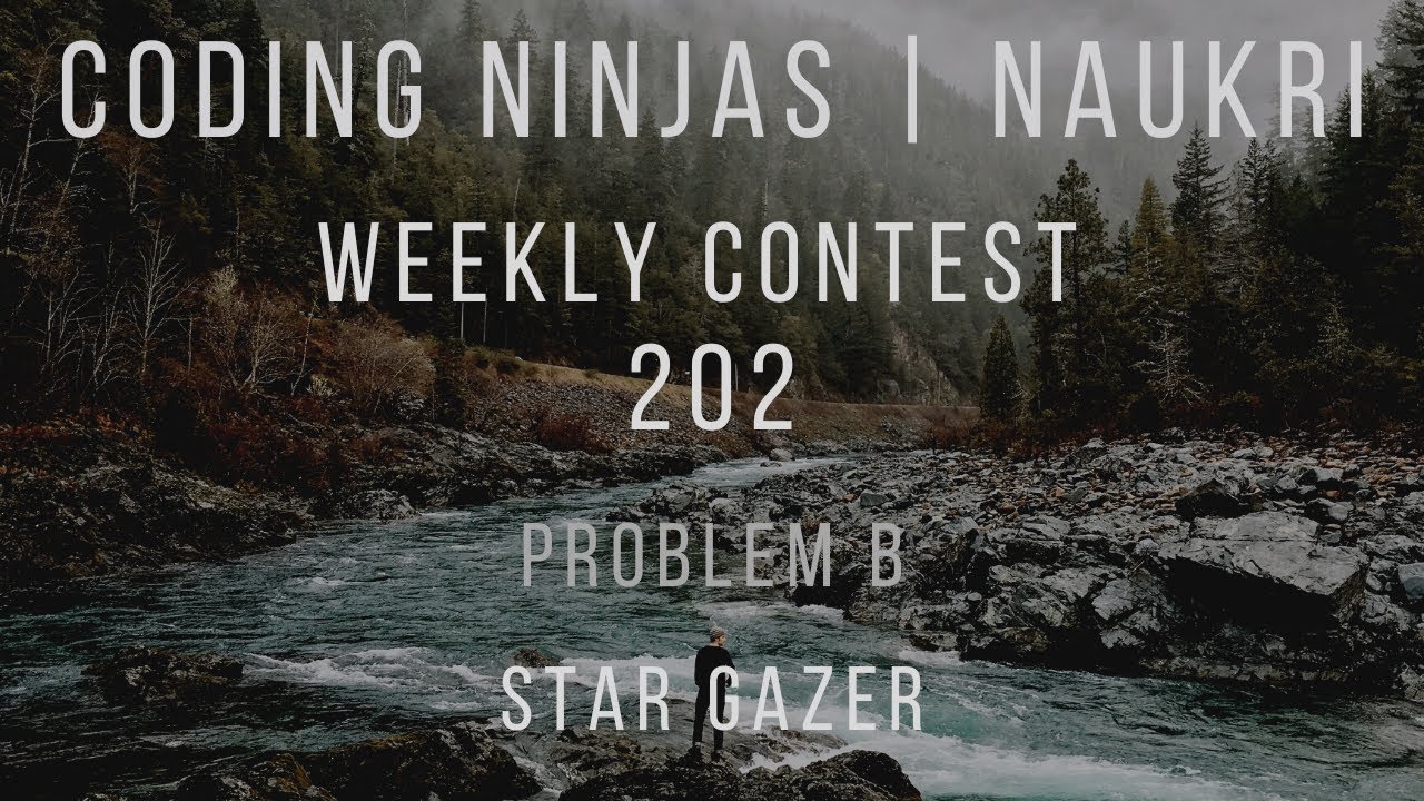Code360 Coding Ninjas | Weekly Contest 202 | Problem B | StarGazer | CPP & Java Codes