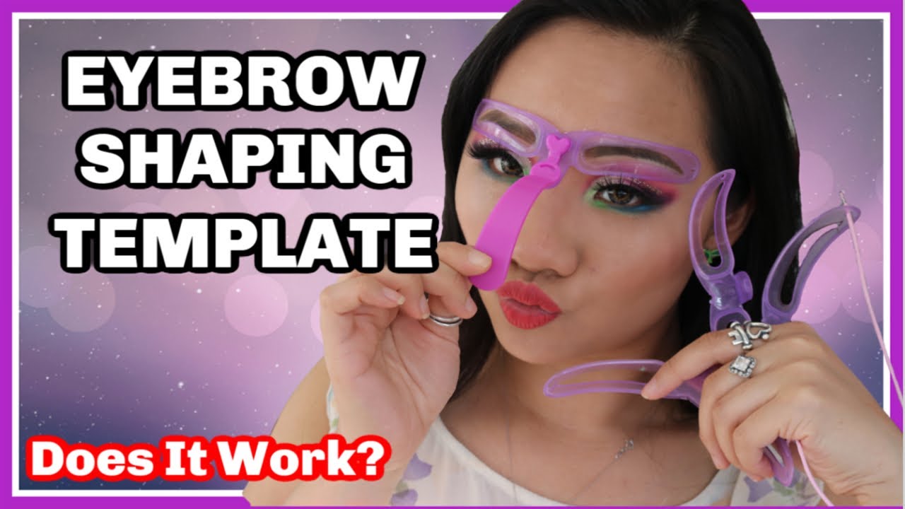 Reusable 8 in 1 Eyebrow Shaping Template Review! MaiMoments