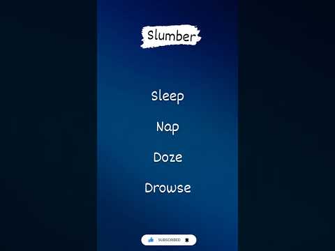 Slumber meaning | #shorts