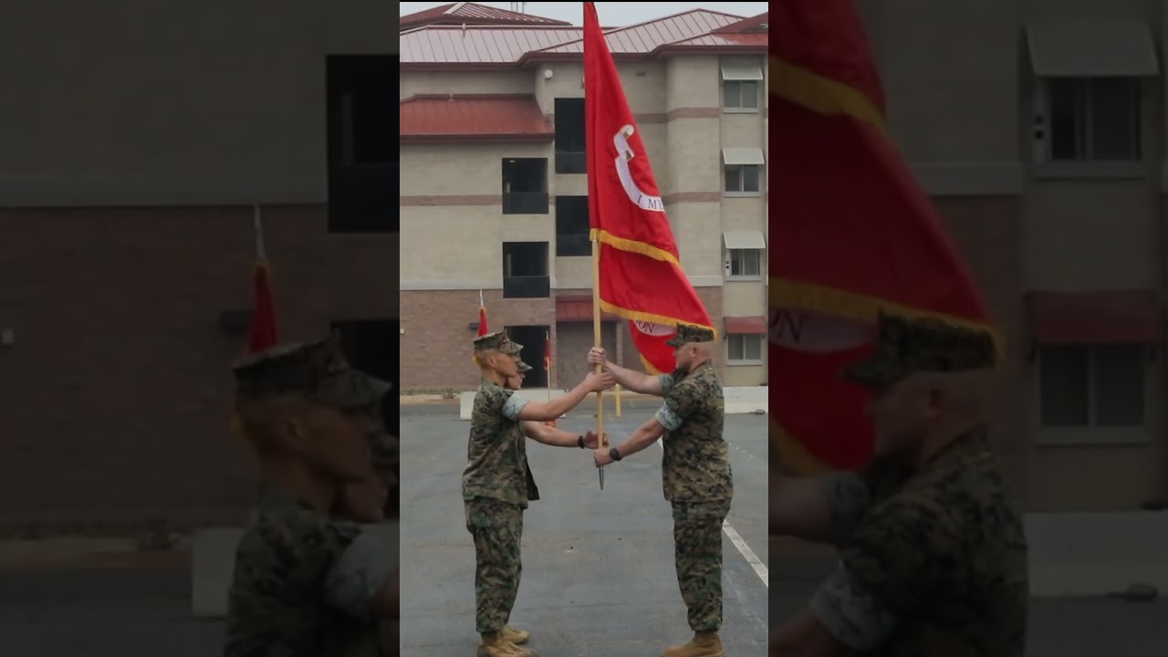 I Marine Expeditionary Force Support Battalion change of command ceremony