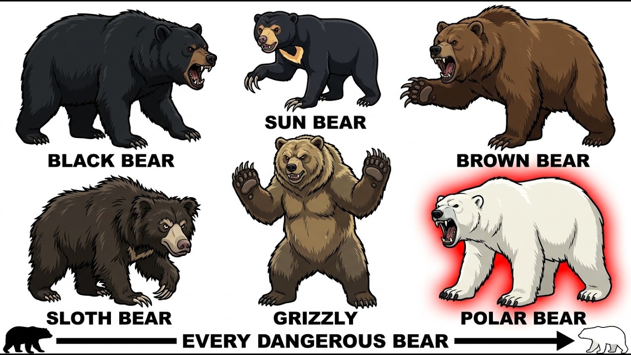 Every Dangerous Bear Type Explained in Just 6 Minutes