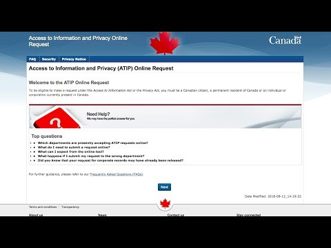 How to apply GCMS notes - How to Request ATIP
