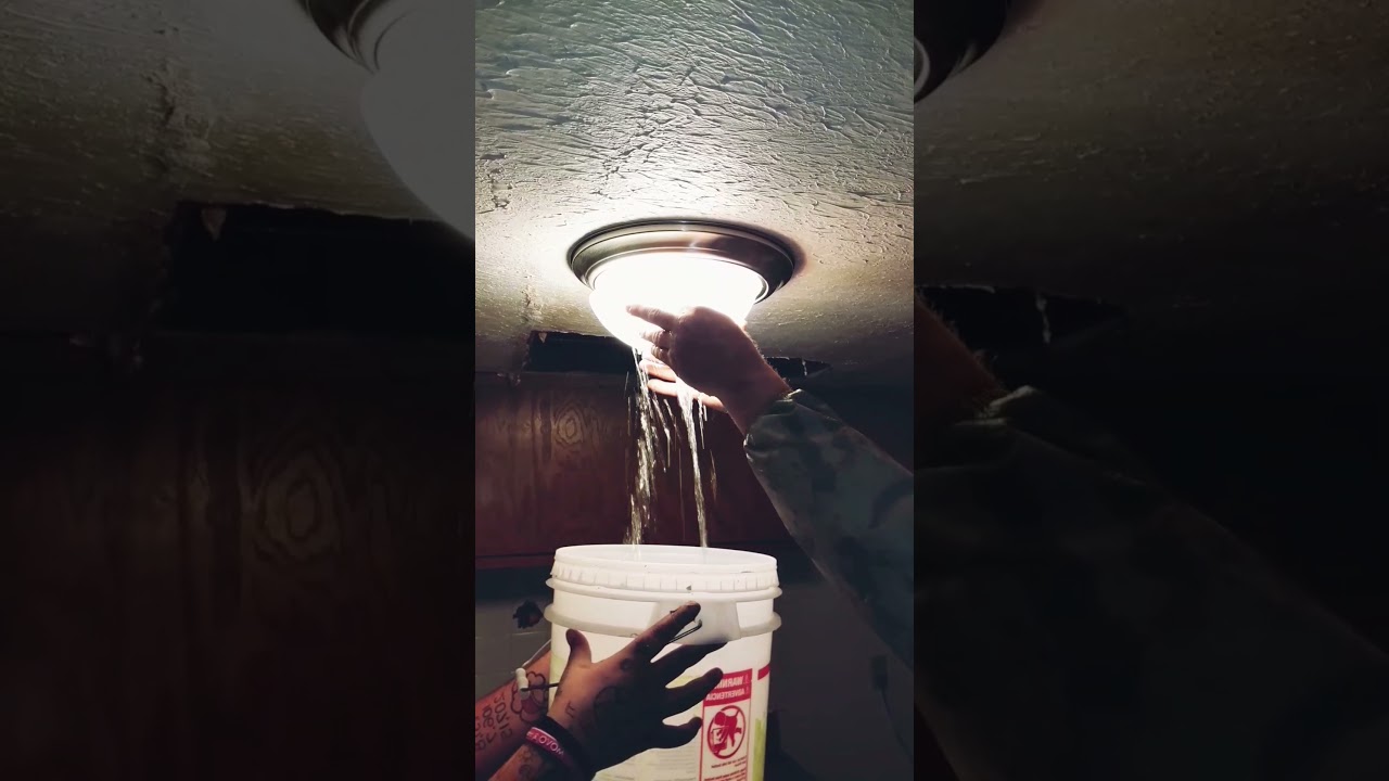 Water in light fixture