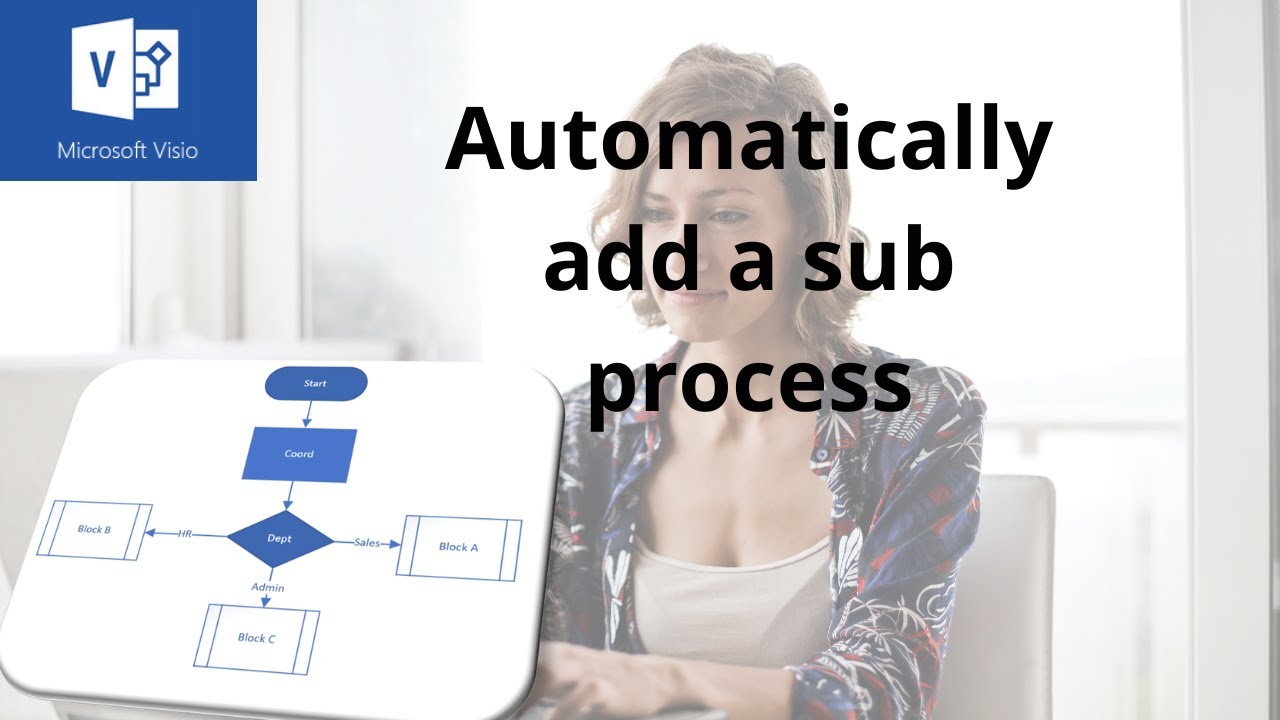 How to automatically create a subprocess in a Flowchart using Microsoft Visio