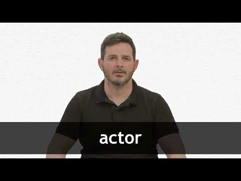 Traducción en inglés de “ACTOR” | Collins Diccionario español-inglés