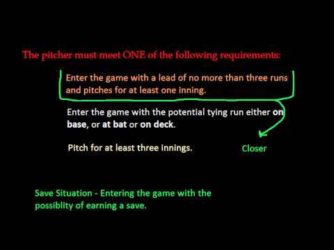 How to Earn a Save