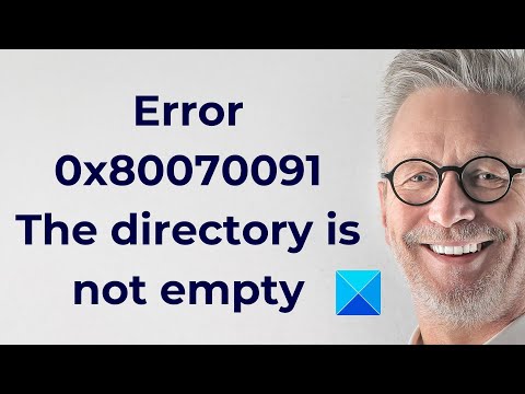 Error 0x80070091 The directory is not empty