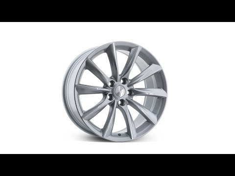 18" TST Flow Forged Wheel for the Tesla Model 3 in Brilliant Silver