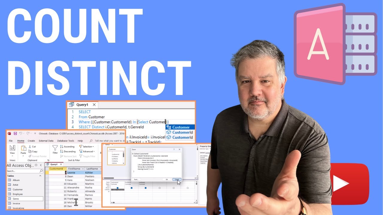 How to Simulate Count Distinct in MS Access