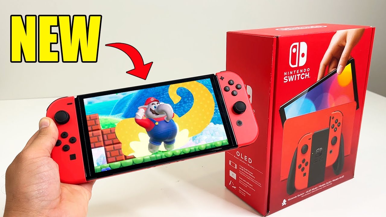 NEW Nintendo Switch OLED Mario Red Edition | 2023 Holidays Gift