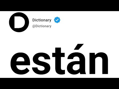 están Meaning In English