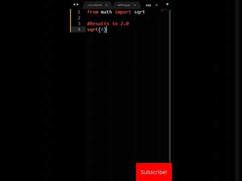 How To Do Square Root In Python