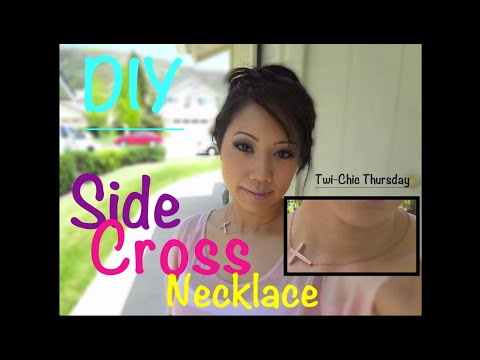 DIY Side Cross Necklace♡Twi-Chic Thursday