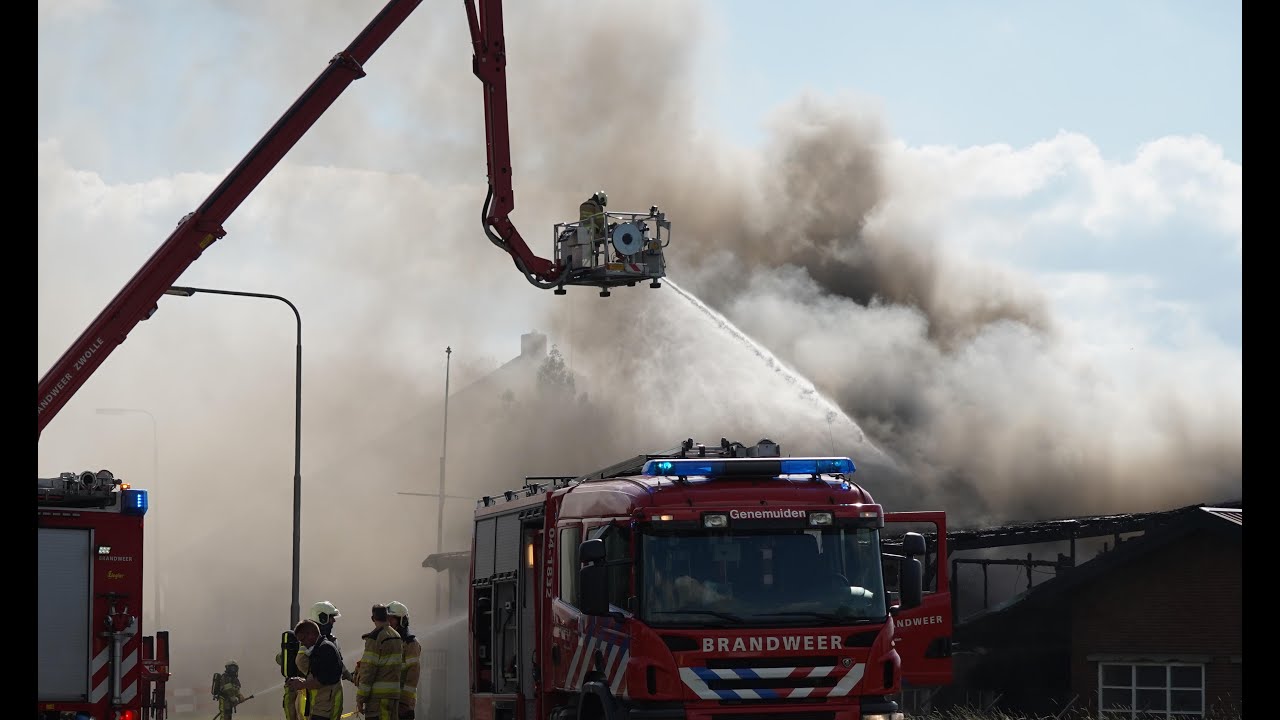Grote brand in Hasselt onder controle (Video)
