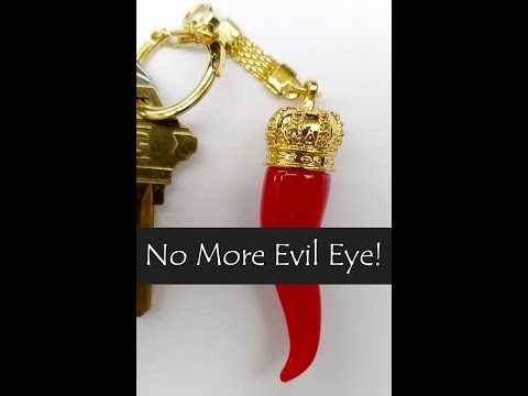 Italian Red Horn Amulet Keychain