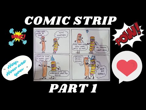 How I make Comic Strip | ArtByDeeksha | Deekshaart | School Project Comic Strip