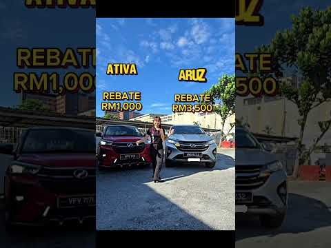 PERODUA.REBATE APRIL 2025. RM1,000 untuk Ativa dan RM3,500 untuk Aruz.#perodua#newcarva#keretabaru