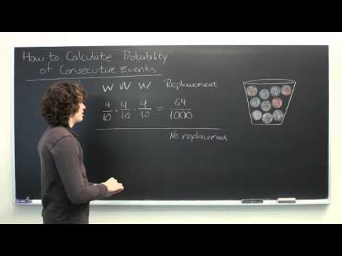 How to Calculate the Probability of Consecutive Events Video Lecture