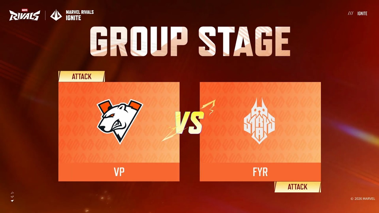 Virtus Pro VS FYR Strays Ignite Preseason 2026 EMEA Group Stage