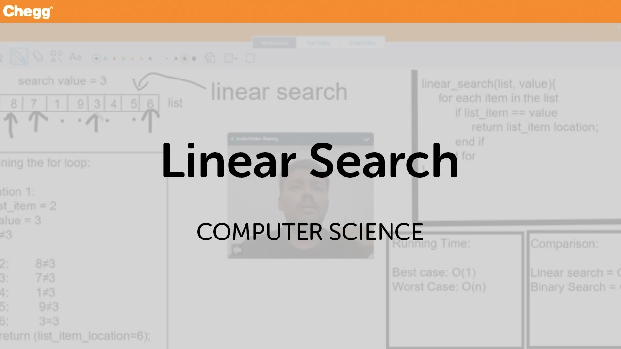 Linear Search | Computer Science | Chegg Tutors