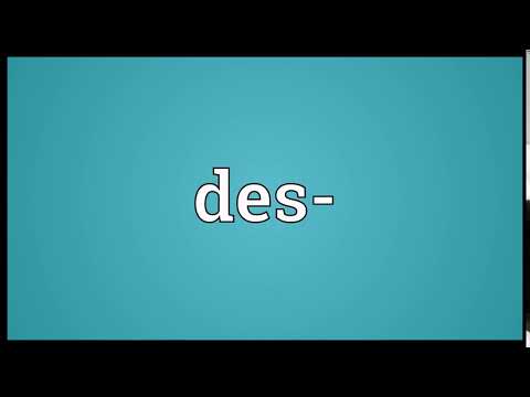 Des Meaning | Wordogram