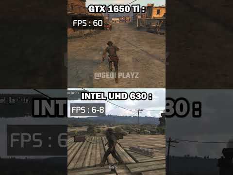 RDR 1 GTX 1650 Ti VS INTEL UHD 630 #pcbuild #pc #pcgaming #gamingpc #gpu #graphics #graphicscard