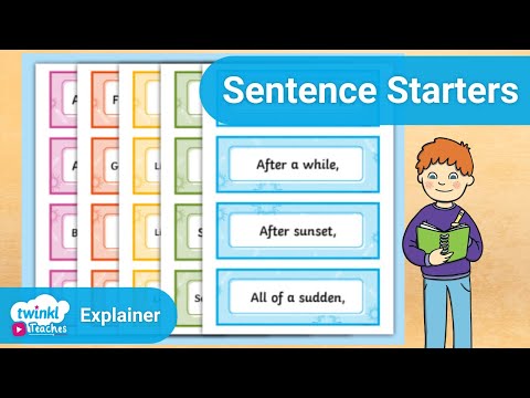 Sentence Starters for KS2
