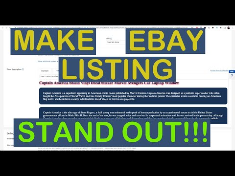 How to Make your Ebay Listing descriptions Look Professional with HTML and CSS