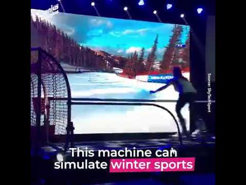 Ski in your living room! via SkyTechSport Ski & Fit