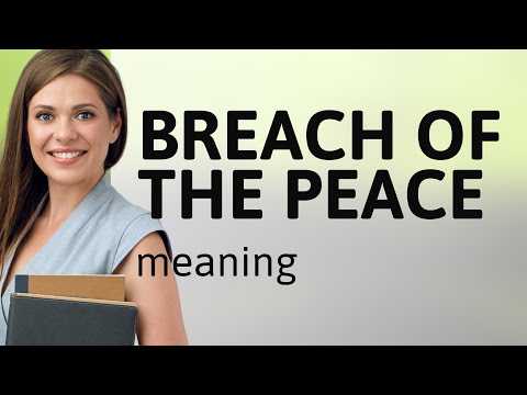 Understanding "Breach of the Peace": A Guide for English Learners