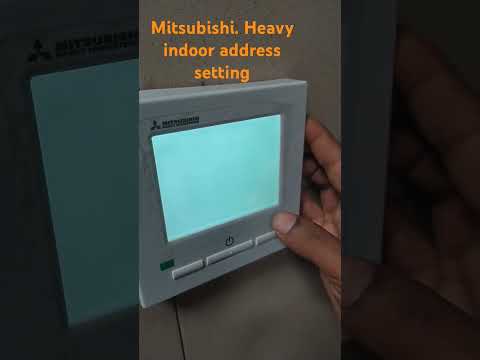 How to Mitsubishi heavy indoor unit program setting
