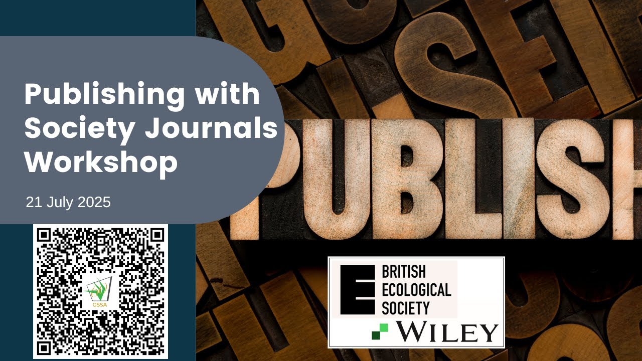 GSSA Congress60 | Publishing with Society Journals Workshop | Session 1