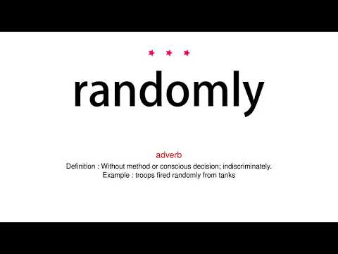How to pronounce randomly - Vocab Today