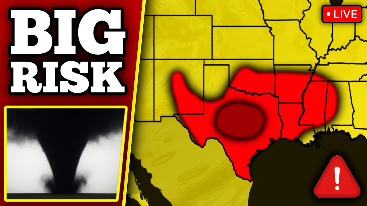 🔴 BREAKING TORNADO WARNING IN TEXAS - Giant Hail & Tornadoes Possible With LIVE Storm Chasers...